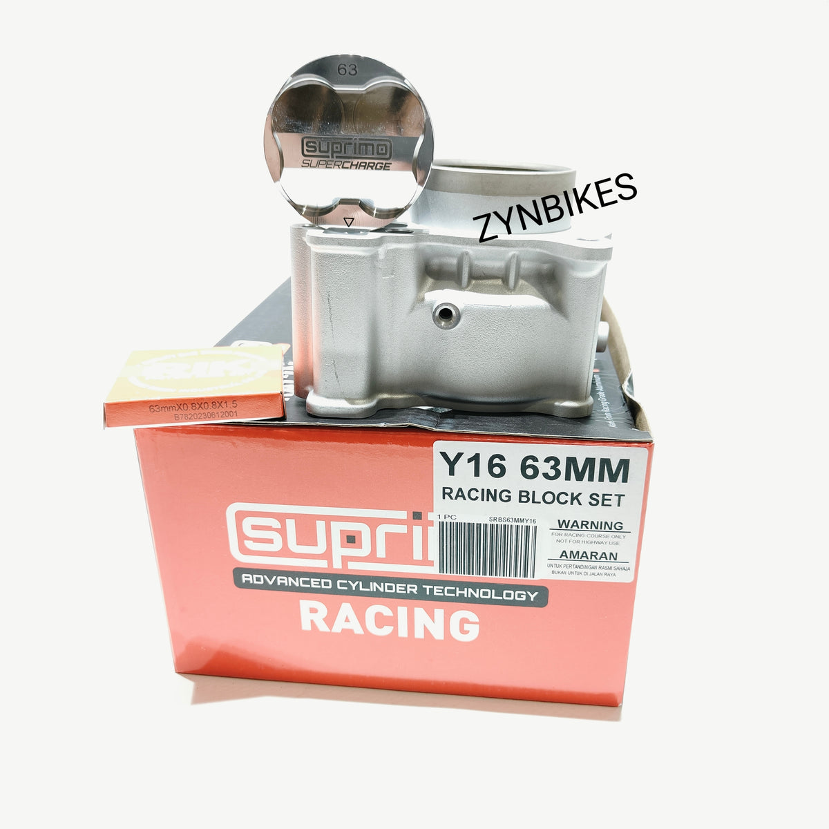 SUPRIMO RACING CERAMIC BLOCK YAMAHA AEROX 155 Y16ZR R15 – ZYNBIKES