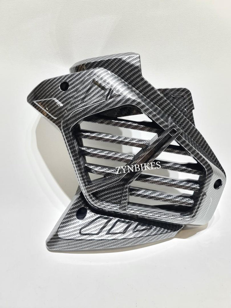 RADIATOR COVER PLASTIC CARBON YAMAHA AEROX 155 V2 – ZYNBIKES